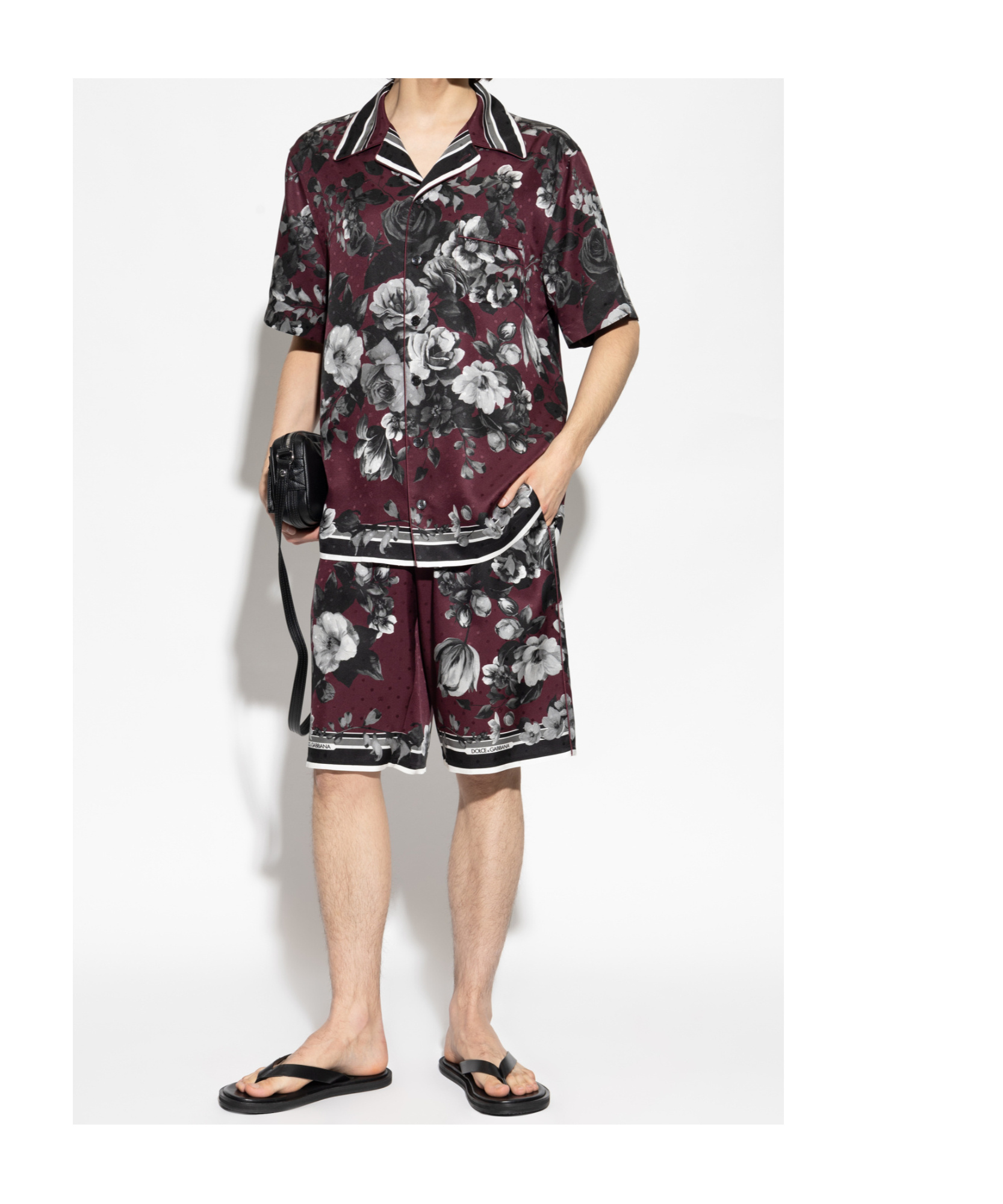 DOLCE & GABBANA Dolce & Gabbana Floral Print Silk Shorts